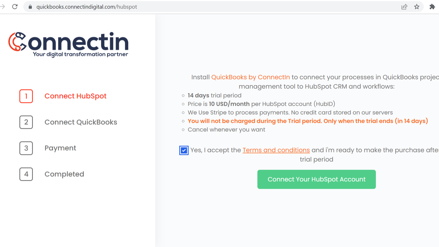 QuickBooks Online by ConnectIn - Accounting App for HubSpot | ConnectIn ...